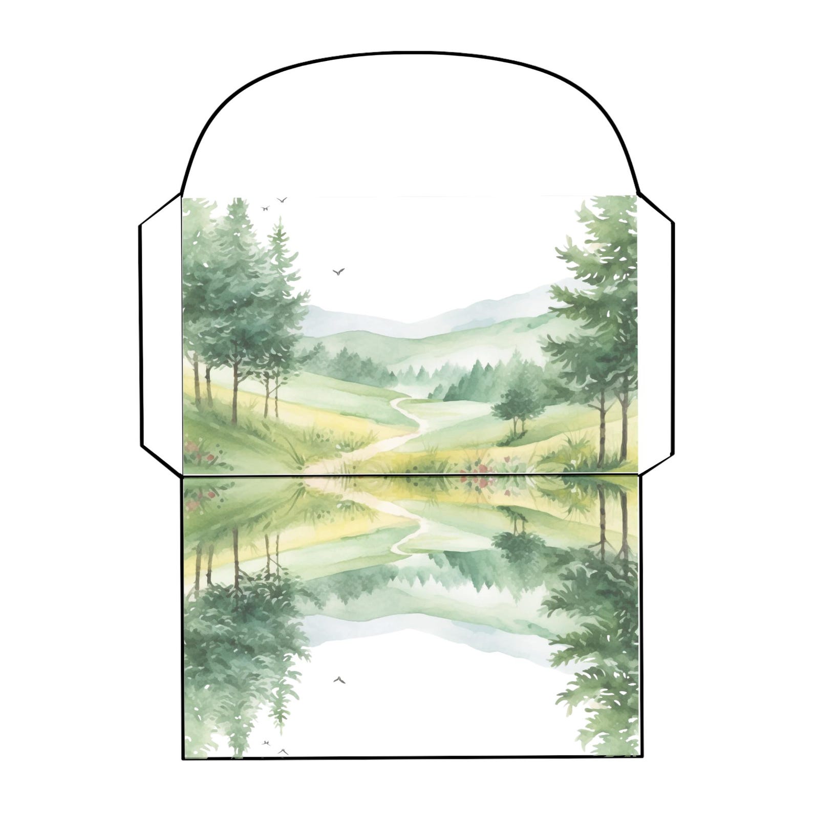 Enchanting Forest Path Letter Writing Set: Vintage-inspired Stationery ...