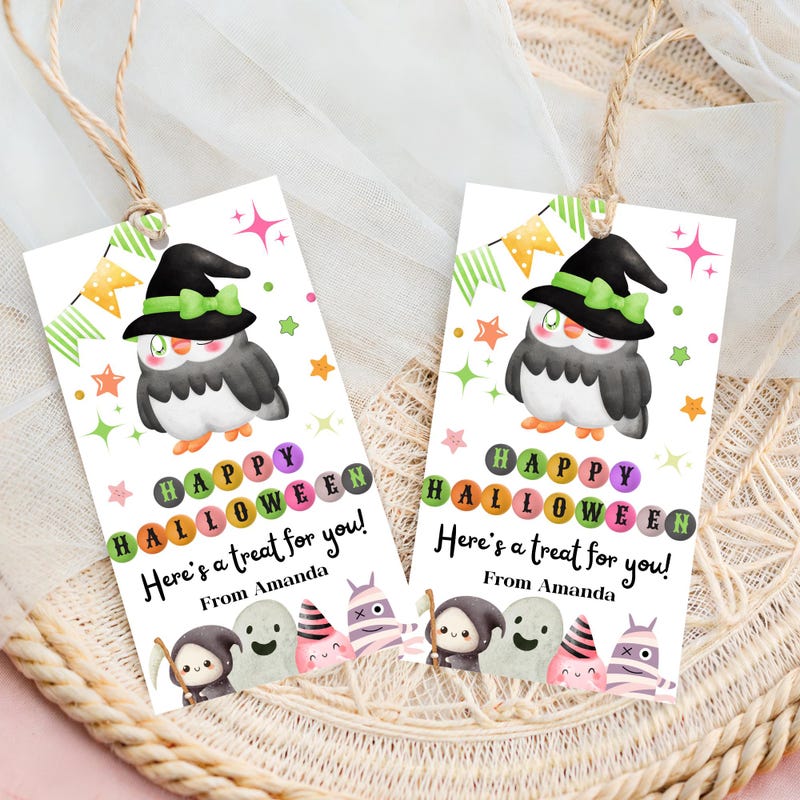 Owl Favor Tags - Etsy