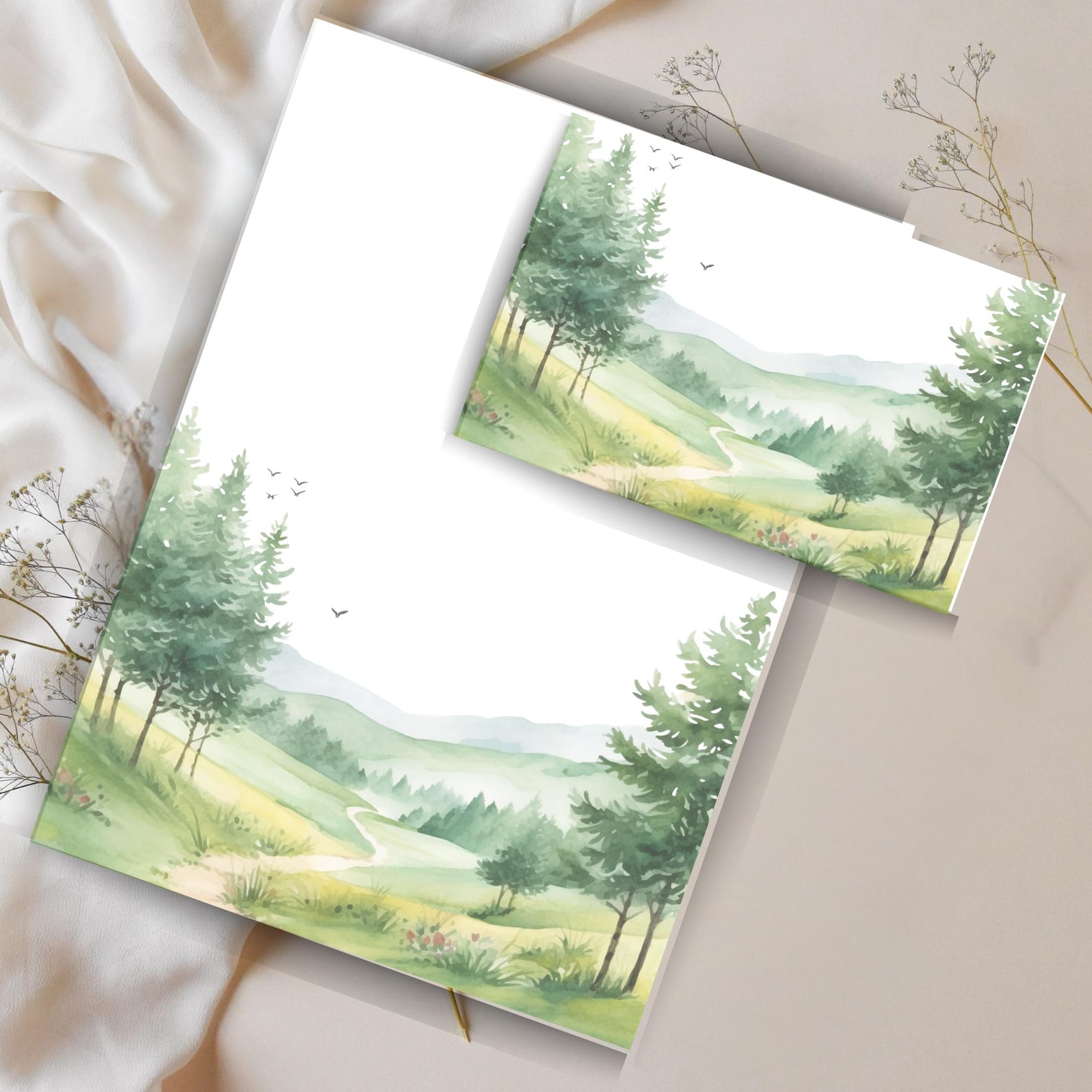 Enchanting Forest Path Letter Writing Set: Vintage-inspired Stationery ...