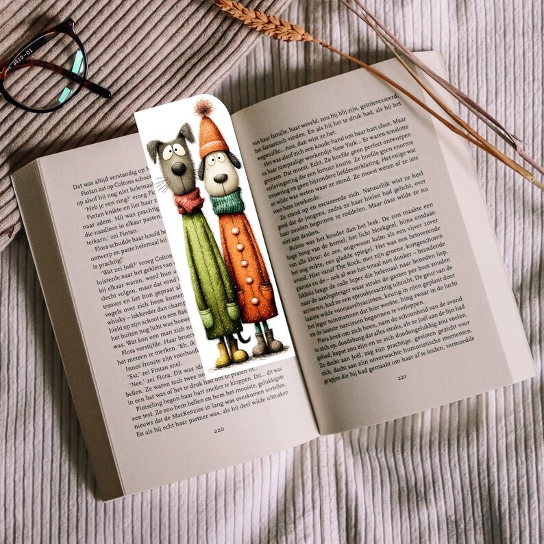 Whimsical Christmas Cat & Dog Bookmarks – 12 Festive Watercolor ...