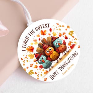 Fall Thankful Gift Tag, Printable Thankful Tag, Editable Fall Favor ...