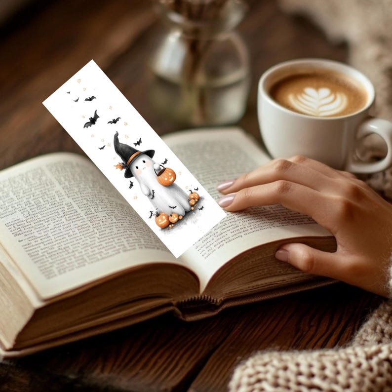 Cute Halloween Ghost Printable Bookmarks – 8 Spooky & Playful Designs ...