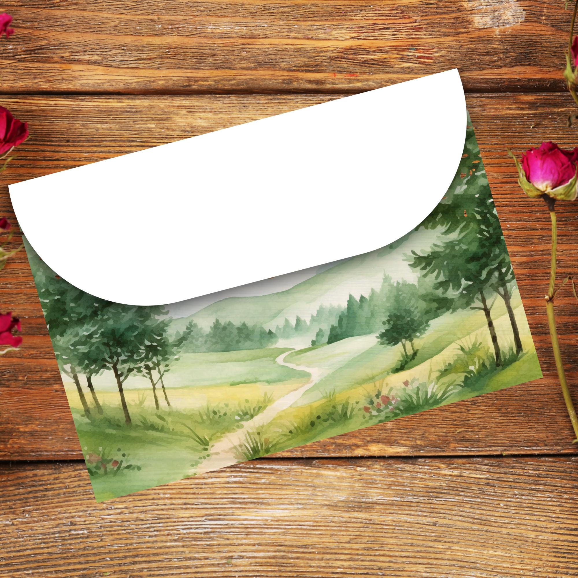 Enchanting Forest Path Letter Writing Set: Vintage-inspired Stationery ...