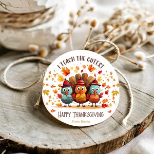 Fall Thankful Gift Tag, Printable Thankful Tag, Editable Fall Favor ...