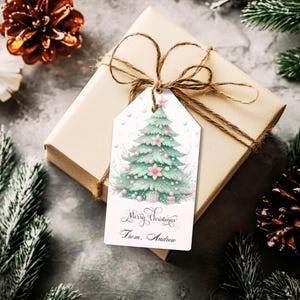 Editable Christmas Gift Tags, Printable Christmas Gift Tag, Holiday ...