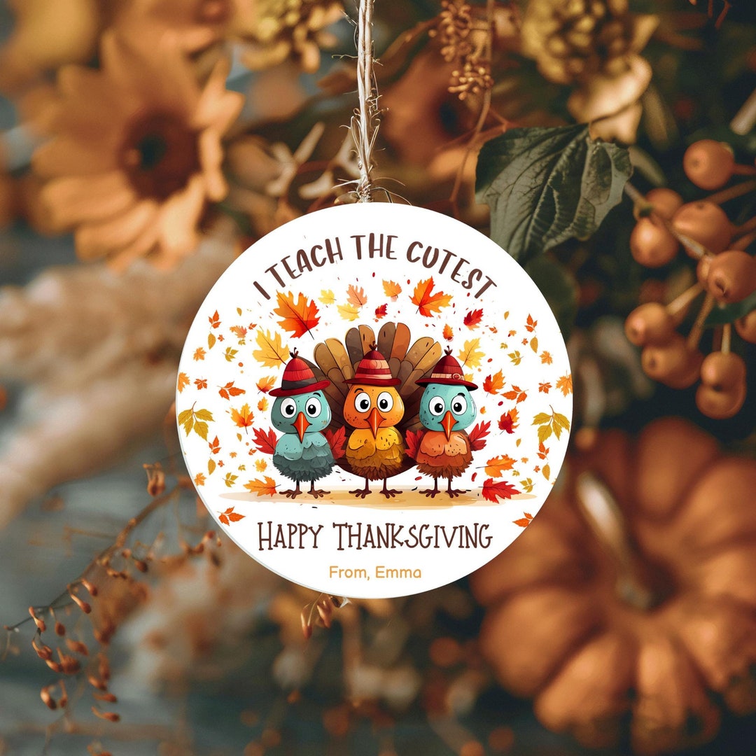 Fall Thankful Gift Tag, Printable Thankful Tag, Editable Fall Favor ...