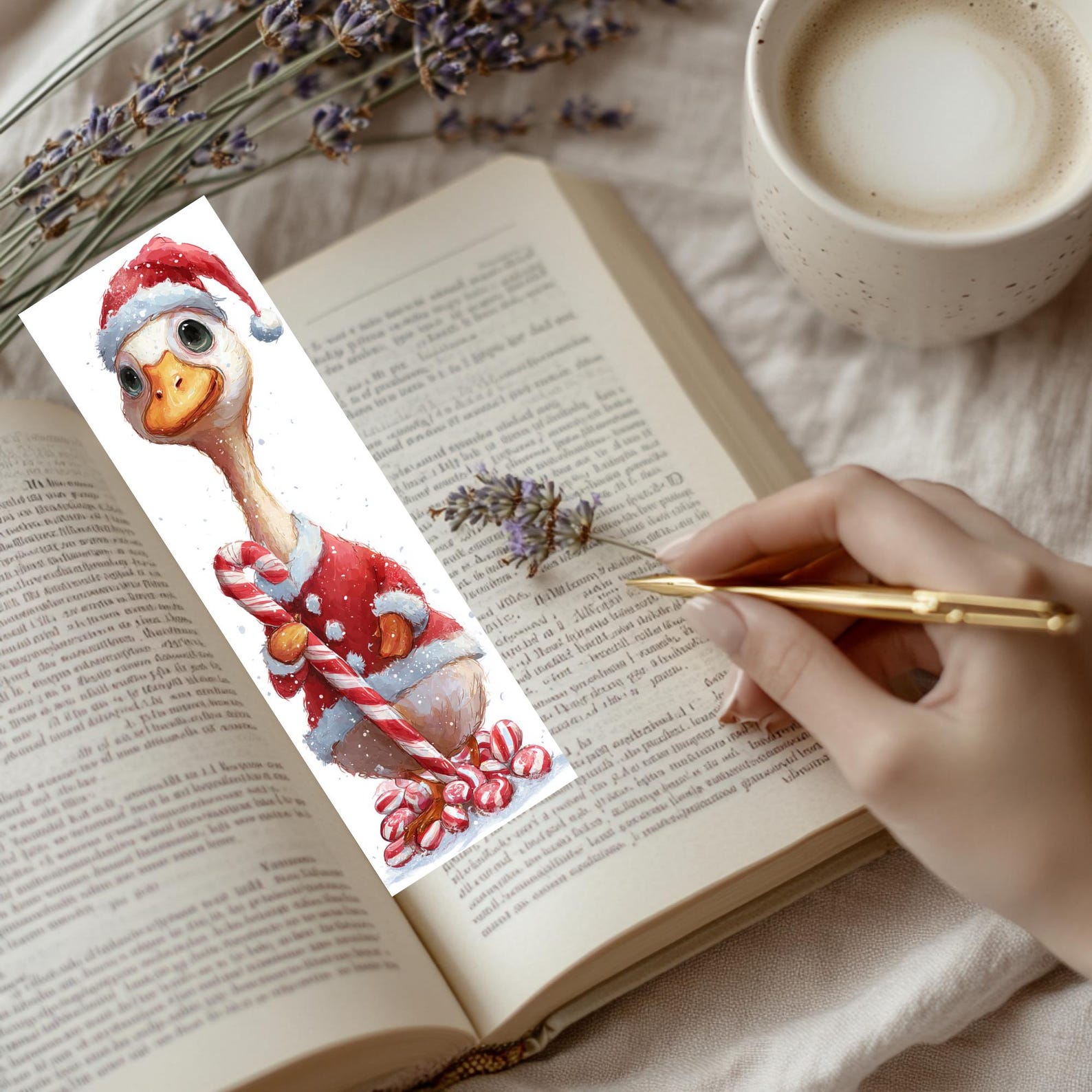 Whimsical Christmas Animal Bookmarks: Festive Holiday Designs (digital ...
