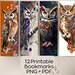 12 Weird Owl Printable Bookmarks, Funny Owl Printable Bookmarks Set ...
