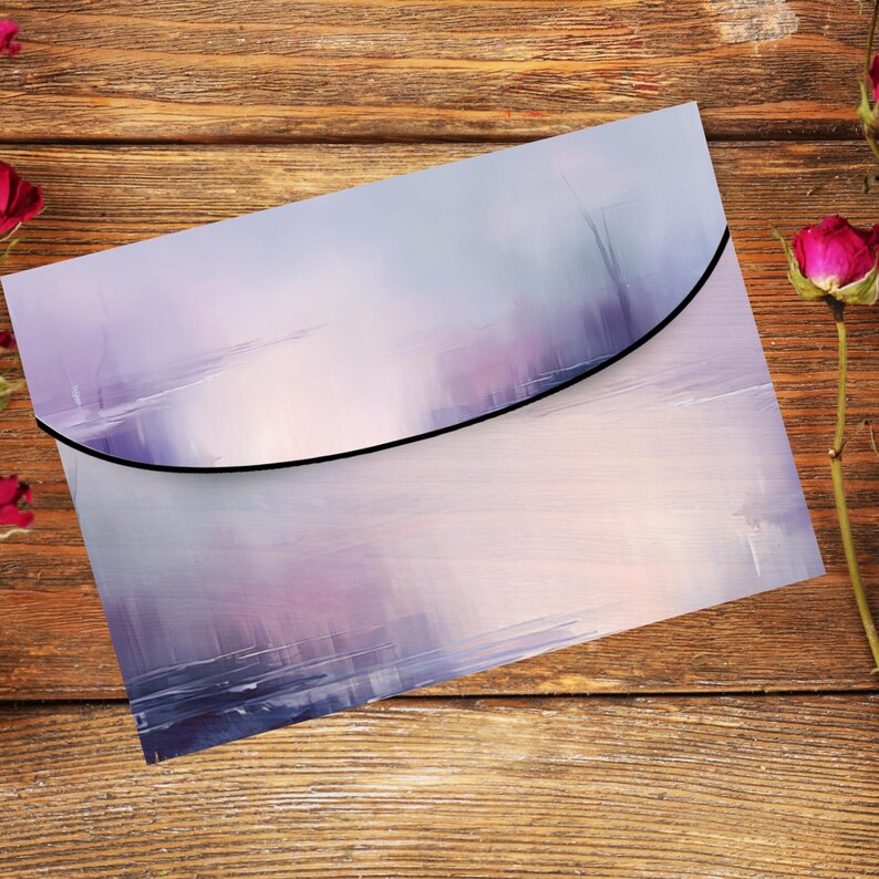 Printable Winter Pastel Letter Writing Set | Snowy Forest Stationery ...