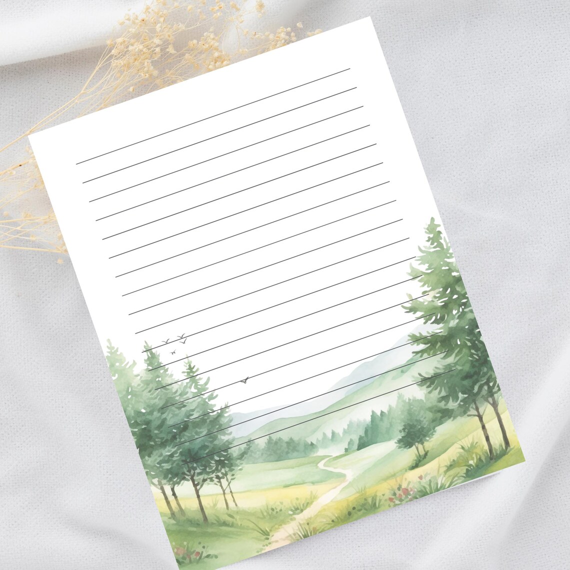 Enchanting Forest Path Letter Writing Set: Vintage-inspired Stationery ...