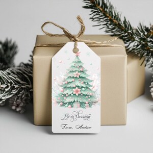 Editable Christmas Gift Tags, Printable Christmas Gift Tag, Holiday ...