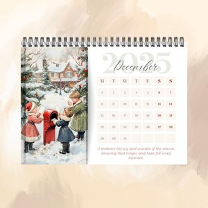 2025 Printable Watercolor Calendar 12-month Affirmation Art A4 Digital ...