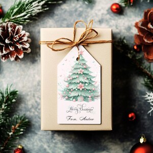 Editable Christmas Gift Tags, Printable Christmas Gift Tag, Holiday ...