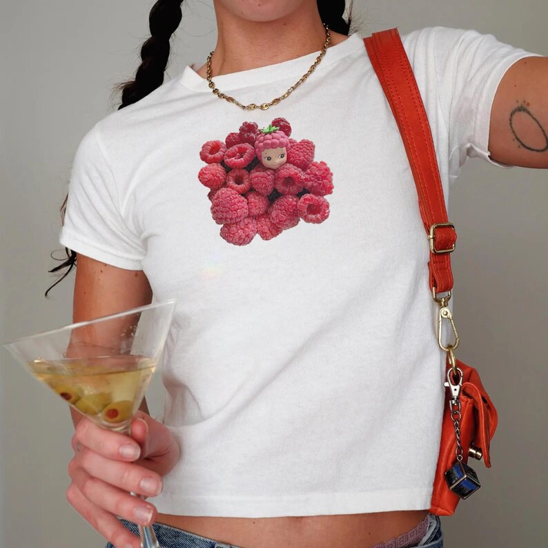 Sonny Angel Raspberry Baby Tee Cute Sonny Angel Tee Strawberry Y2K Baby ...