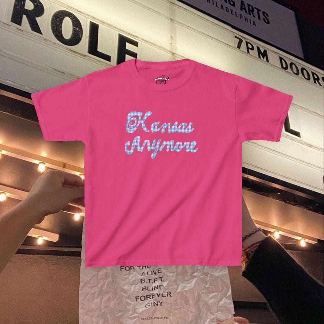 Role Model Kansas Anymore Baby Tee Funny Gingham Role Model Shirt 90s ...