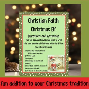 Elf Return Letter Christian Christmas Tradition Religious Elf on Shelf ...