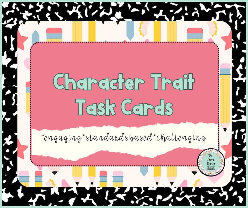 Character Traits Made Easy: Printable Task Cards - Etsy