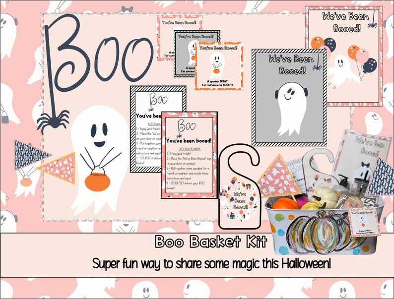 PRINTABLE Halloween Boo Basket Gift Idea Instant PDF Boo Basket Kit ...
