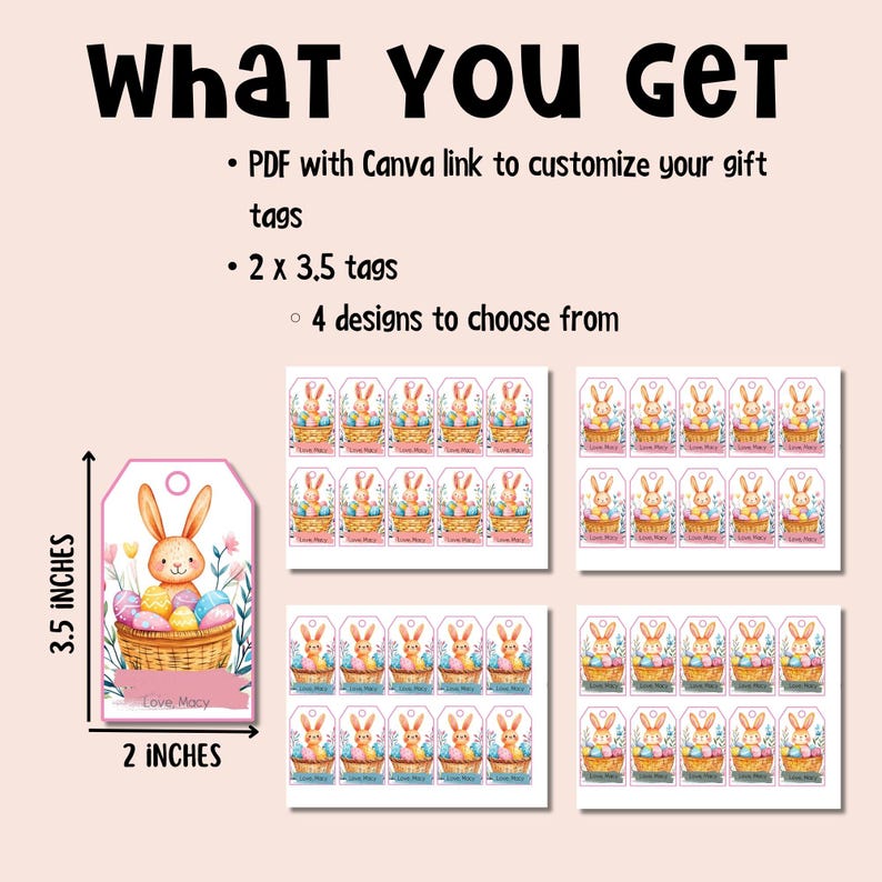 Editable Easter Gift Tags for Students and Coworkers | Easter Treats ...