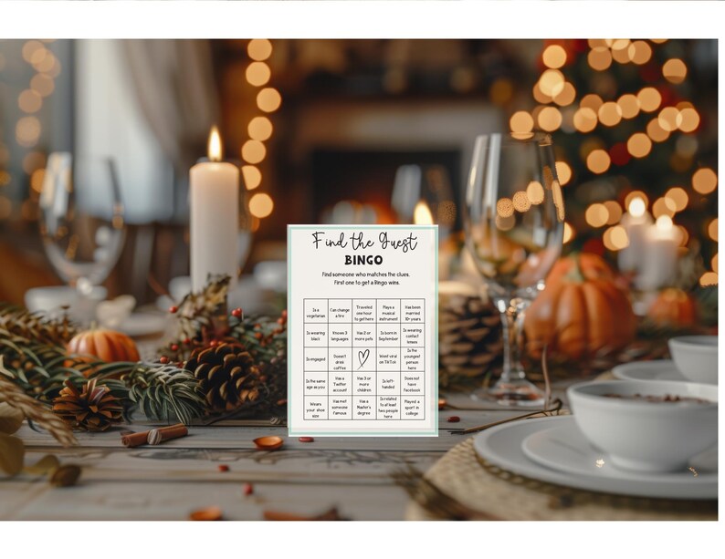 Friendsgiving Games Bingo, Get to Know You Printable Ice Breaker ...