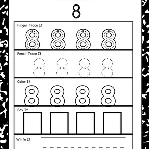 Numbers Handwriting Practice 0-20 | Number and Number Word Tracing ...