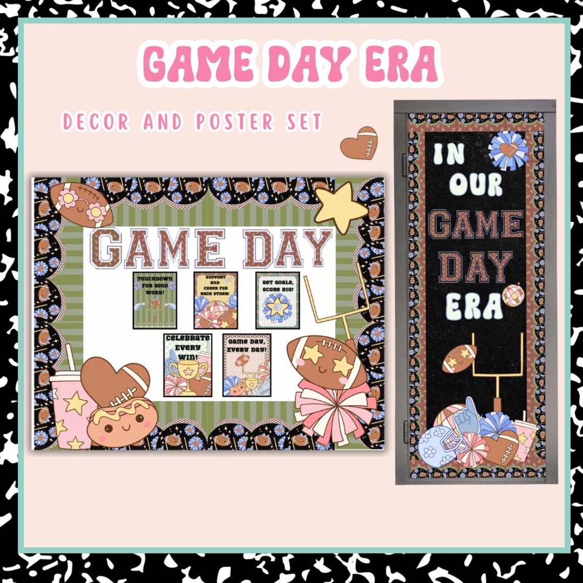 Sports-themed Classroom Decor Set | Printable Football Posters | PDF ...
