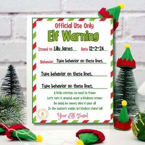 Elf Return Letter Christmas Tradition Elf on Shelf Welcome Letter Canva ...