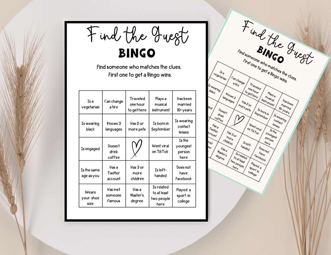 Friendsgiving Games Bingo, Get to Know You Printable Ice Breaker ...