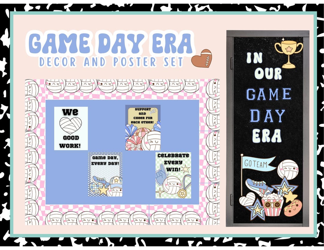 Volleyball-themed Classroom Decor Set | Printable Sport Posters |PDF ...