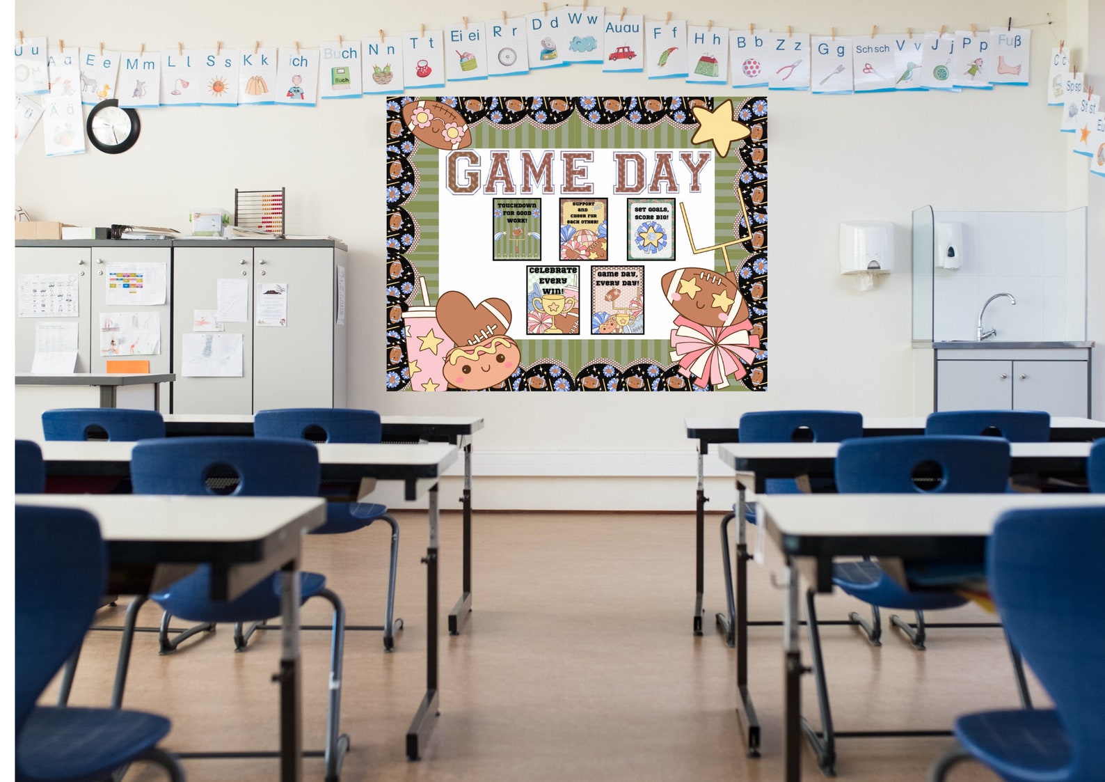 Sports-themed Classroom Decor Set | Printable Football Posters | PDF ...