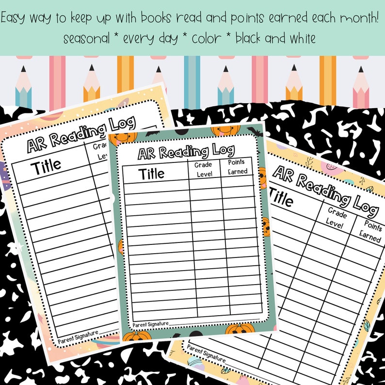 Kids Reading Log Classroom Book Chart Kid Goal Chart Homeschool Reading ...