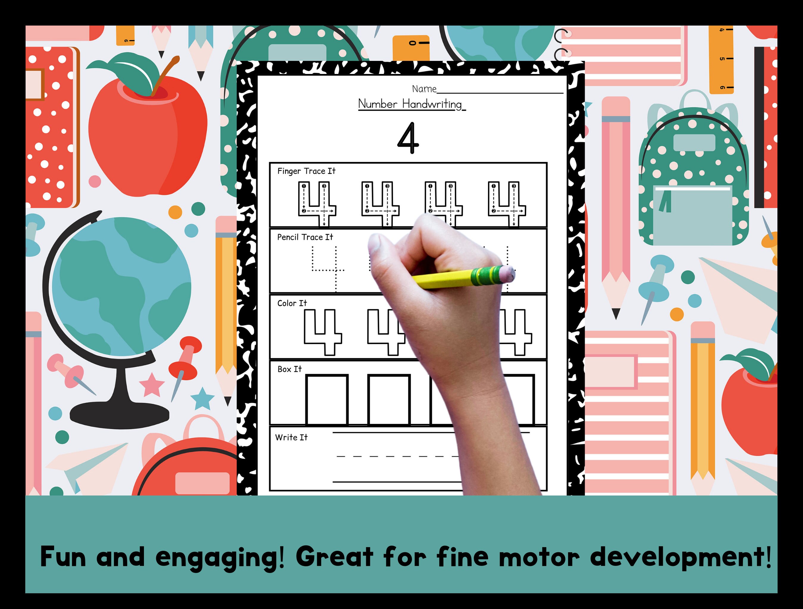 Numbers Handwriting Practice 0-20 | Number and Number Word Tracing ...