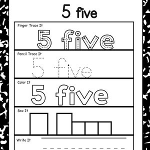 Numbers Handwriting Practice 0-20 | Number and Number Word Tracing ...