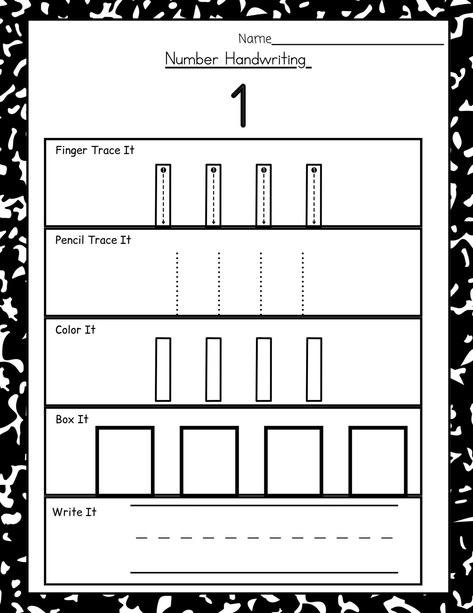 Numbers Handwriting Practice 0-20 | Number and Number Word Tracing ...
