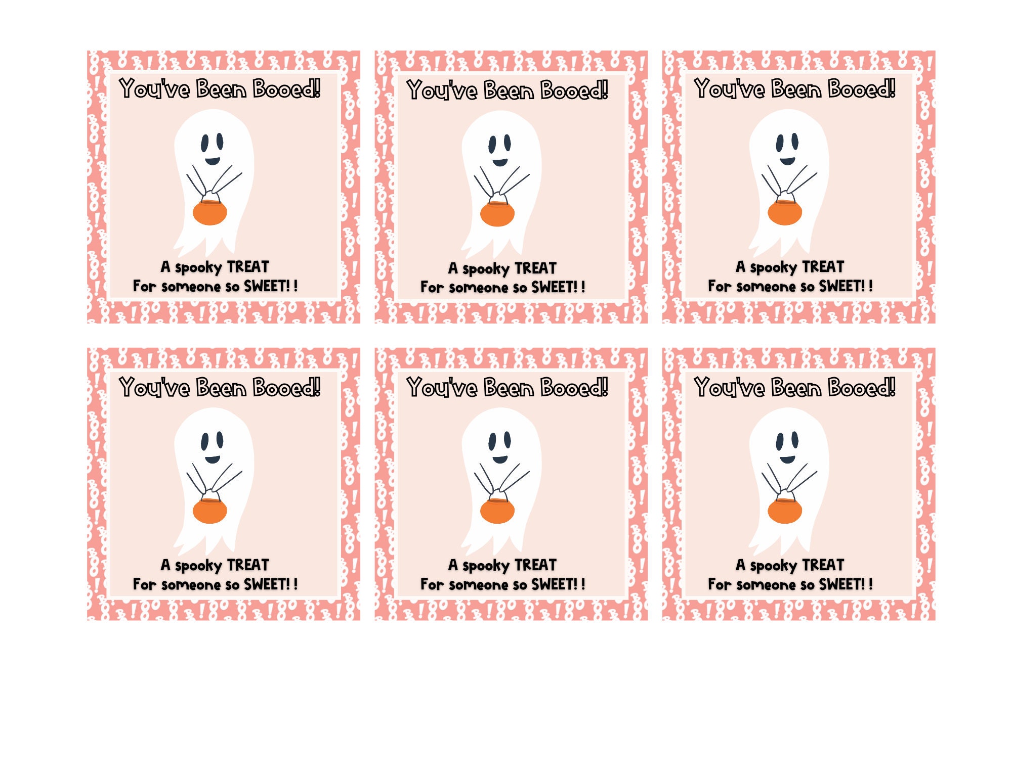 PRINTABLE Halloween Boo Basket Gift Idea Instant PDF Boo Basket Kit ...