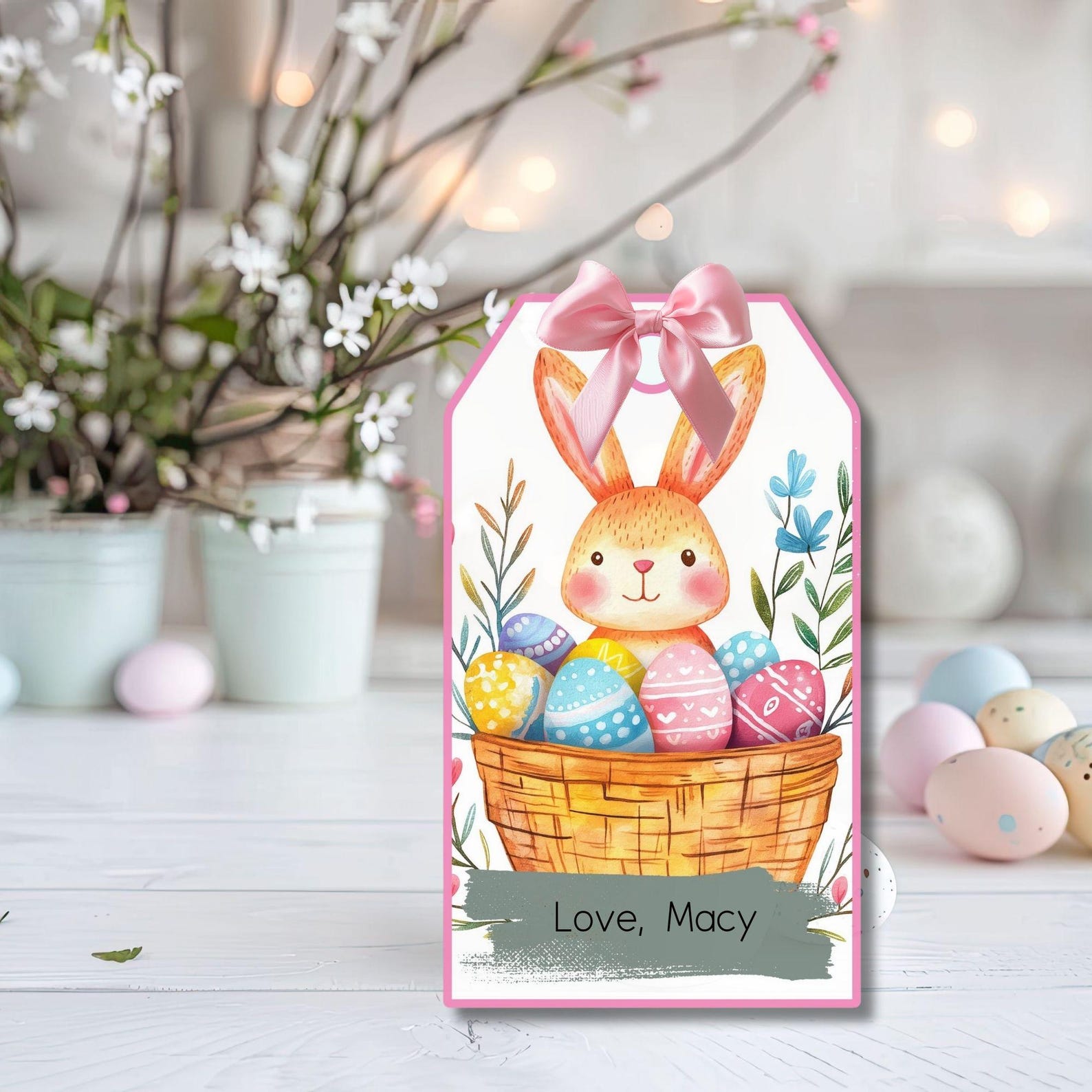 Editable Easter Gift Tags for Students and Coworkers | Easter Treats ...