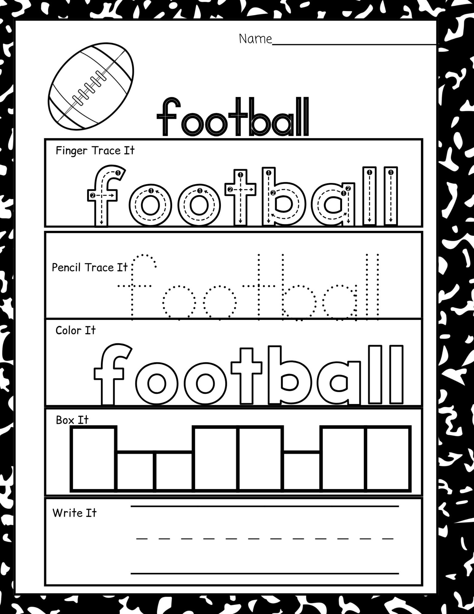 Printable Halloween Handwriting Practice Tracing Sheet - Printable for ...