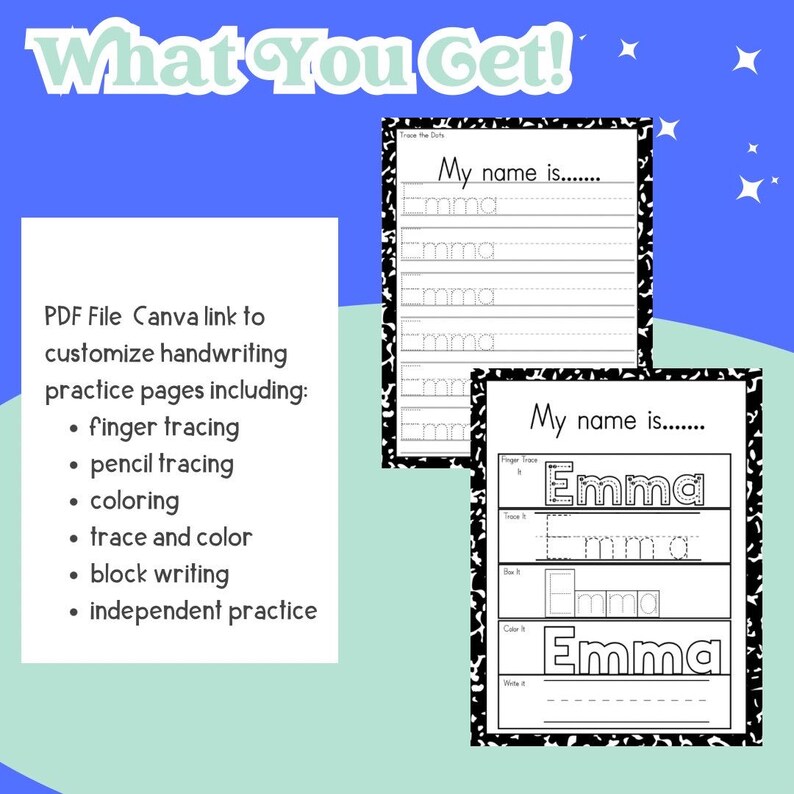 Editable Name Tracing Worksheets | Personalized Handwriting Practice ...