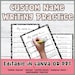 Personalized Name Tracing Printable Kids Custom Handwriting Practice ...