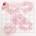 Monthly Calendar 2025 | Pink Pastel | Printable PDF Format | Digital ...