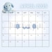 Monthly Calendar 2025 | Baby Blue | Printable PDF | Digital Download - Etsy