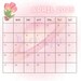 Monthly Calendar 2025 | Pink Pastel | Printable PDF Format | Digital ...
