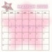 Monthly Calendar 2025 | Pink Pastel | Printable PDF Format | Digital ...