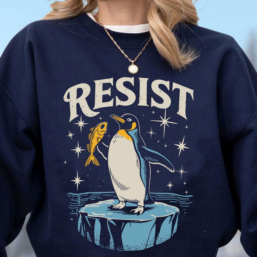 Penguins Resist Svg, Flippers up Svg, Resist Penguin Activism Svg ...