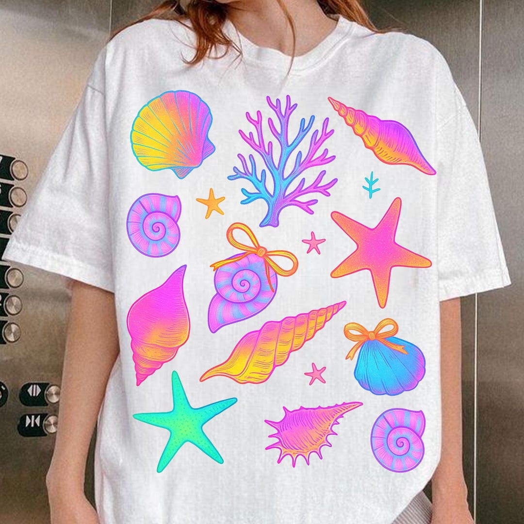 Summer Coquette Seashell Png, Beach Png, Coastal Png, Summer Vibes Png ...