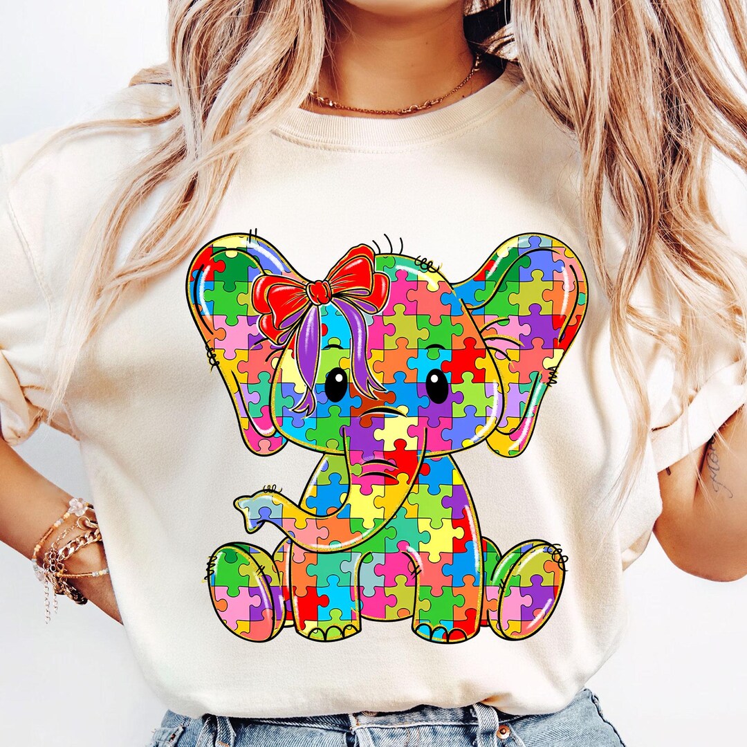 Elephant Autism Png, Autism Awareness Png, Autism Puzzle Elephant ...