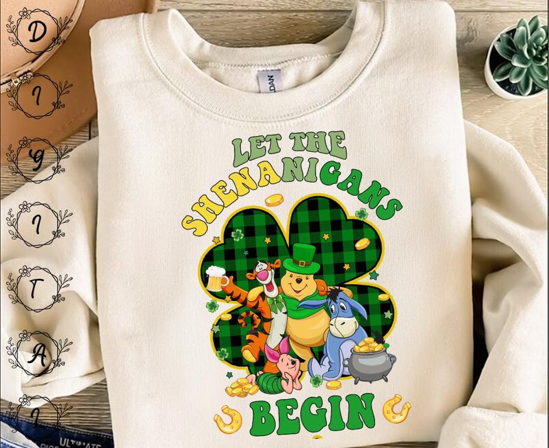 Cute Winnie the Pooh St Patrick's Day Png, Lucky Me Pooh Bear Png ...