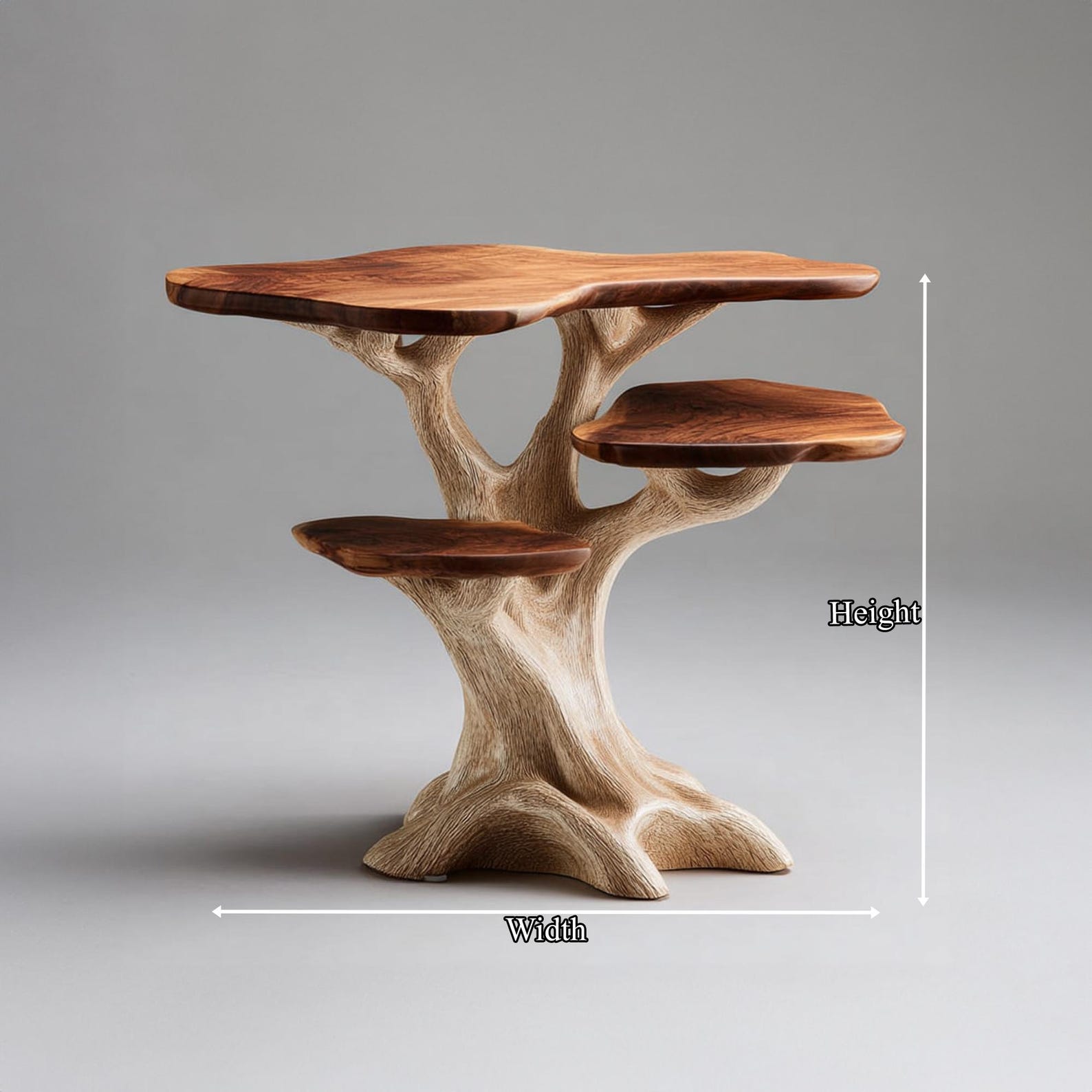 Solid Wood Bedside Table Handcrafted Nightstand Farmhouse Table Unique ...
