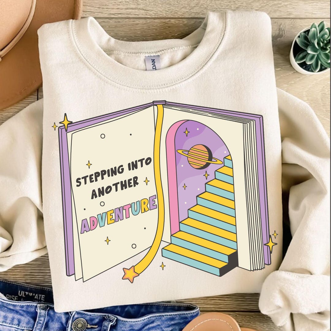 Adventure Book Svg, Reading Lover Svg, Stepping Into Another Adventure ...