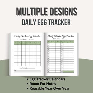 Comprehensive Chicken Health, Egg Log, Hatching & Incubation Log ...